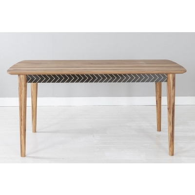 Clearance - Luxuria Sheesham Dining Table, Indian Wood, 160cm Seats 6 ...