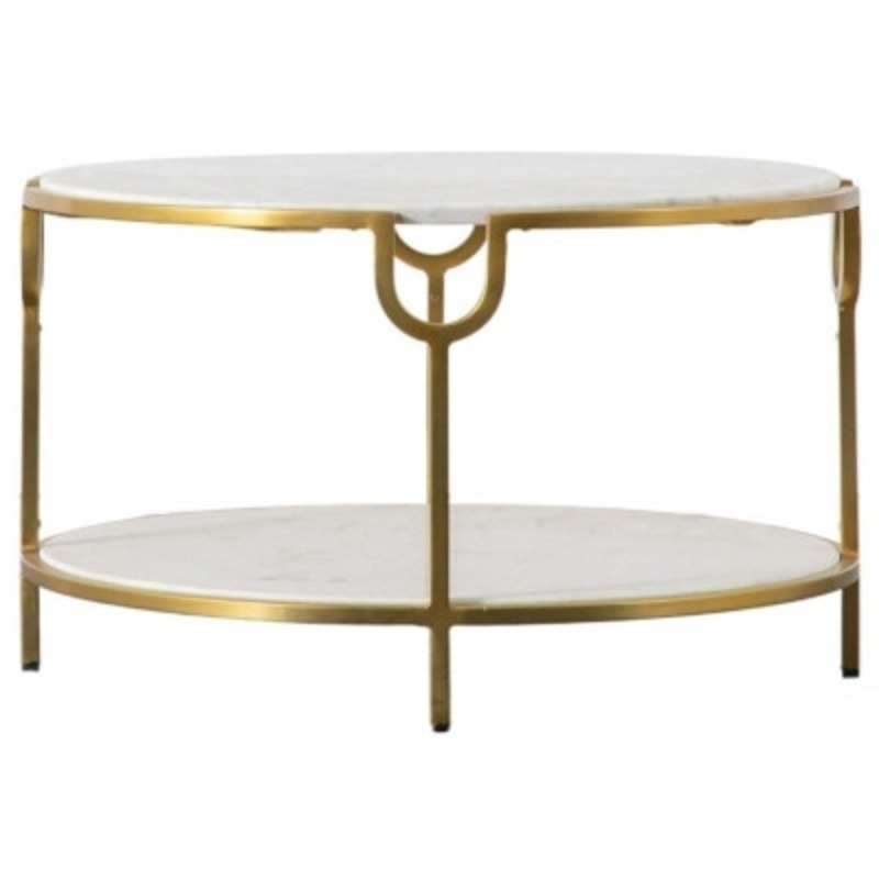 Welby Coffee Table - Comes in White Marble and Gold or Black Marble and ...