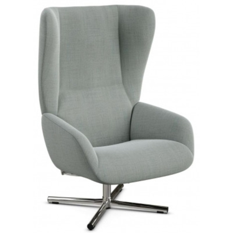 Chef Lido Light Grey Fabric Swivel Recliner Chair by Choice Furniture ...