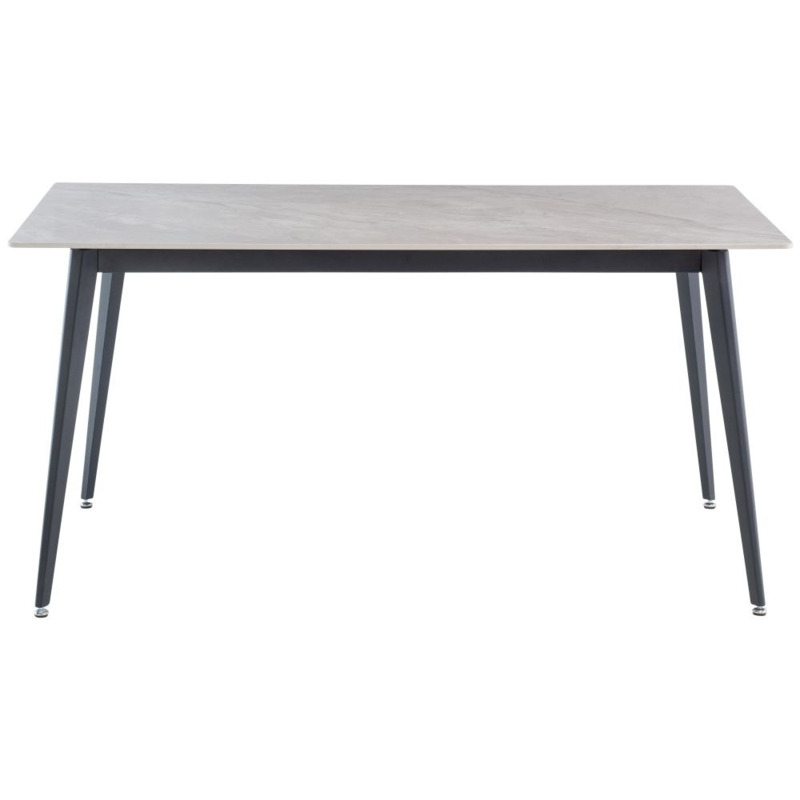 Salinas 160cm Dining Table - Sintered Stone Top with Powder Coated Legs ...