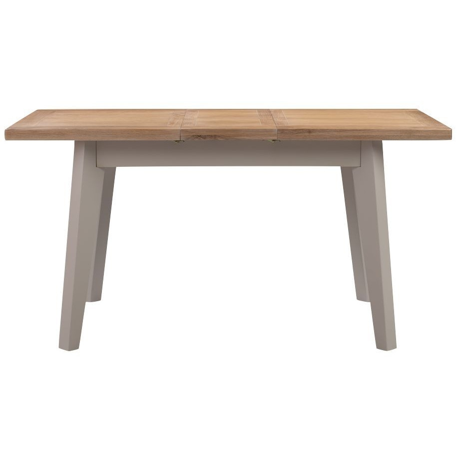 Rimini 120cm-150cm Extending Dining Table - Oak and Stone Painted by ...