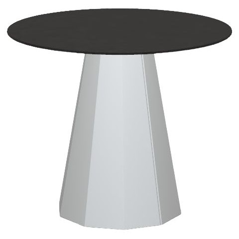 Connubia By Calligaris Dix Melamine Top 90cm Round Dining Table - Oxide ...
