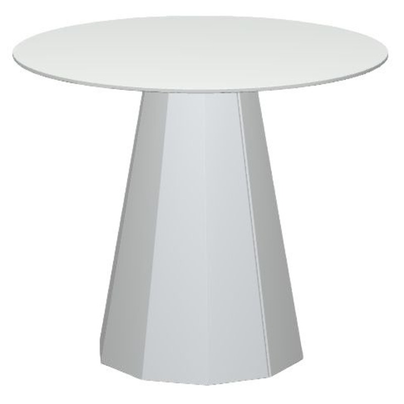 Connubia By Calligaris Dix Matt Optic White 90cm Round Dining Table by ...