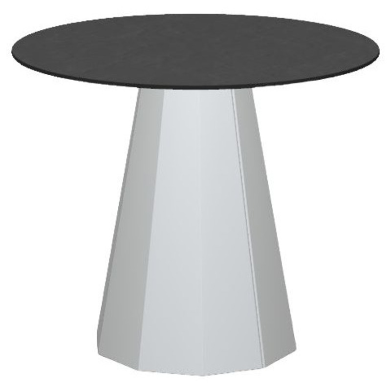 Connubia By Calligaris Dix 90cm Round Dining Table - Slate Grey with ...
