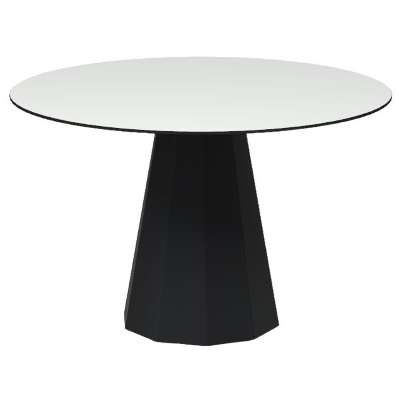 Connubia By Calligaris Dix 120cm Round Dining Table - Matt Optic White ...