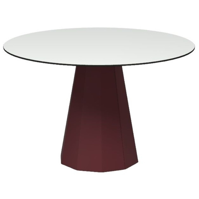Connubia By Calligaris Dix 120cm Round Dining Table - Matt Optic White ...