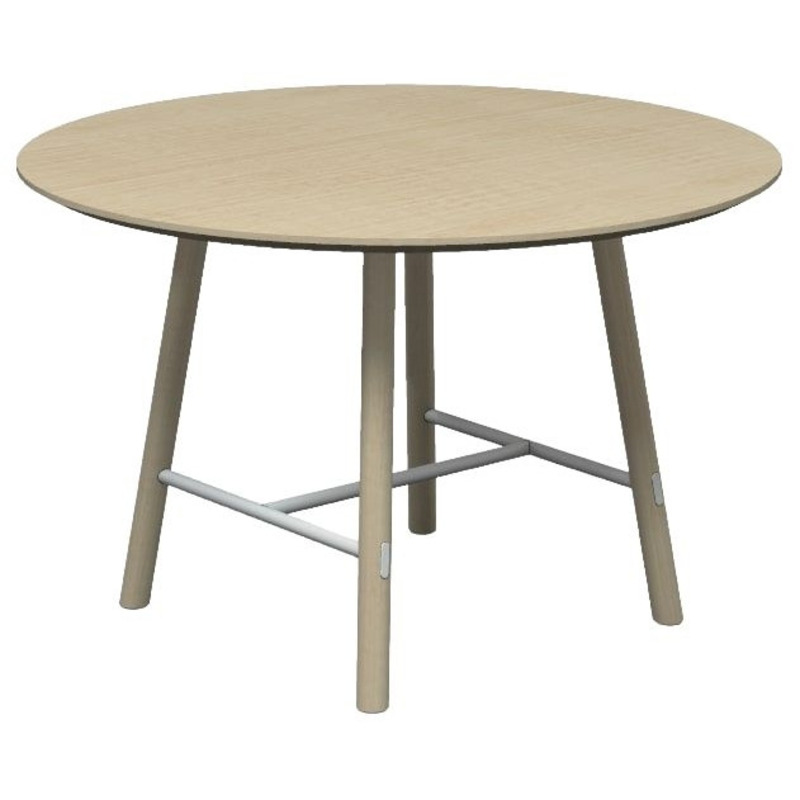 Connubia by Calligaris Yo 120cm Round Dining Table with Bleached Beech ...