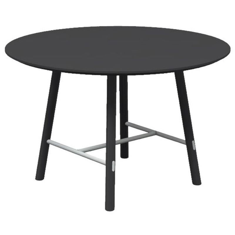 Connubia by Calligaris Yo 120cm Round Dining Table with Graphite and ...