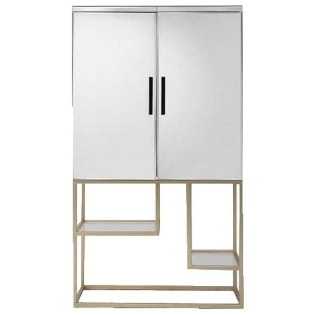 Pippard Champagne and Mirrored Cocktail Cabinet - Clearance B160 by ...