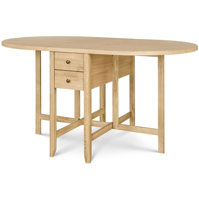 Clemence Richard Moreno Oak Drop Leaf Dining Table - Clearance FSS13429 ...