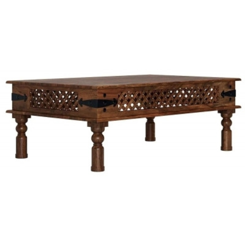 Maharani Sheesham Coffee Table, Indian Wood, Large Rectangular Top ...