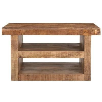 Dakota Mango Wood TV Unit, Indian Light Natural Rustic Finish, Medium ...