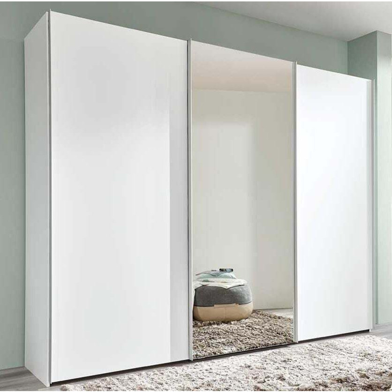 Nolte Marcato2.1 Polar White 3 Door Sliding Wardrobe with 1 Mirror ...