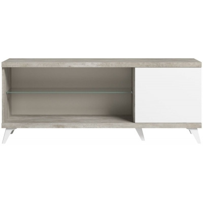 Status Treviso Day Grey Italian TV Unit, 151cm with Storage for ...