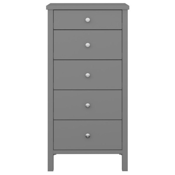 Tromso 5 Drawer Narrow Chest Grey by Choice Furniture Superstore ...