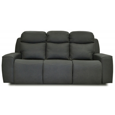 Rocco Dark Grey Fabric 3 Seater Recliner Sofa by Choice Furniture ...