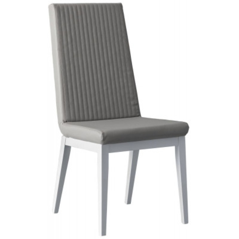Camel Elite Day Bianco Antico Italian Flute Stripe Dining Chair (Sold ...