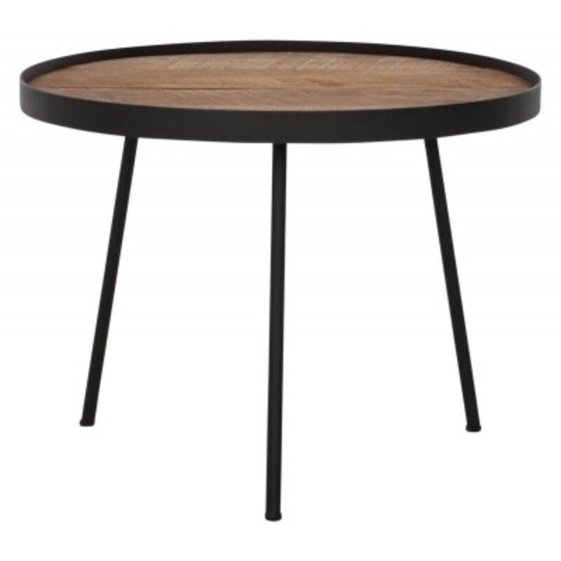 Highlight Saturnus Natural Teak Wood Medium Round Coffee Table by ...