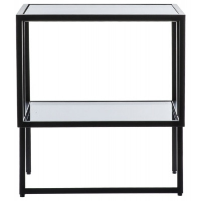 Clearance - Putney Black and Glass Side Table - D7 by Choice Furniture ...
