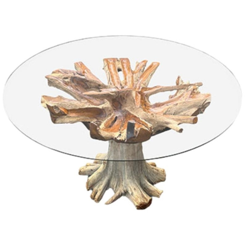 Makasi Lombok Round Dining Table - 150cm by Choice Furniture Superstore ...