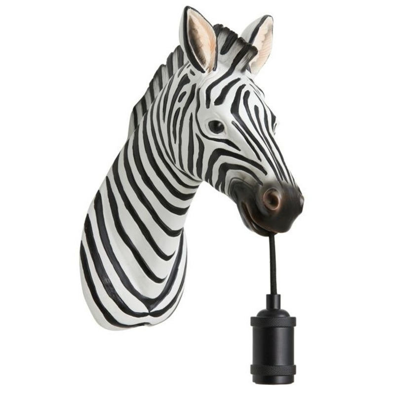Clearance - Zebra Black and White Wall Lamp - 16cm x 24.5cm - D548 by ...