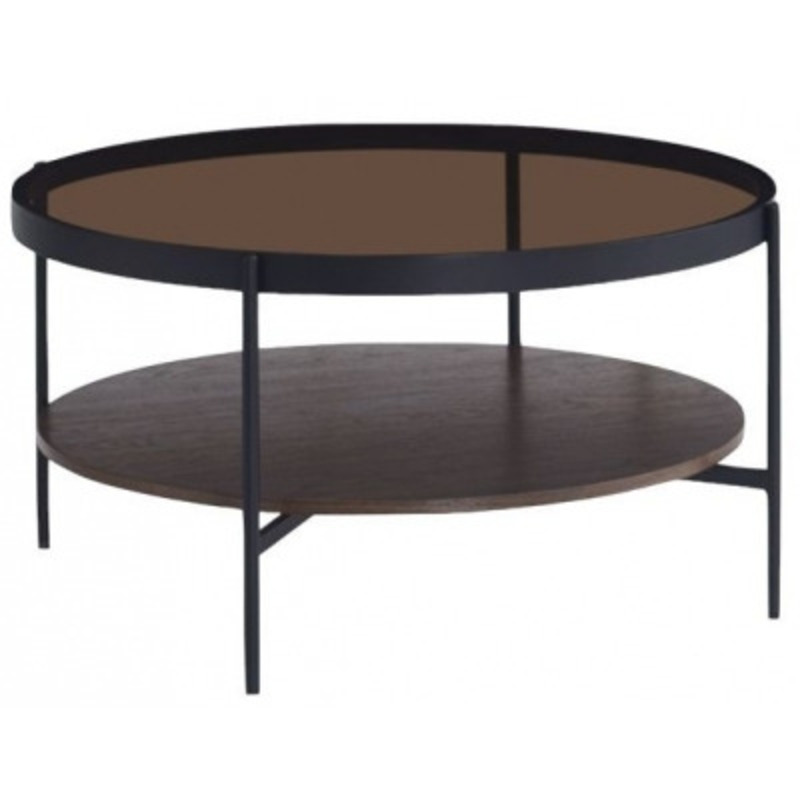 Soho Walnut Round Coffee Table - 80cm by Choice Furniture Superstore ...