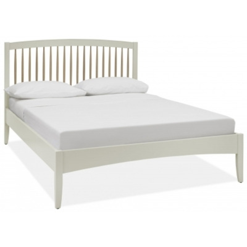 Bentley Designs Whitby Scandi Oak Soft Grey Low Footend Bedstead Comes ...