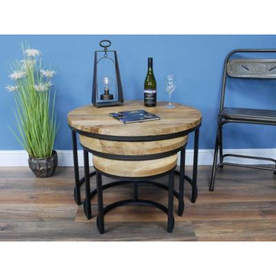 Dutch Mango Wood Coffee Table - Set Of 3 by Choice Furniture Superstore ...