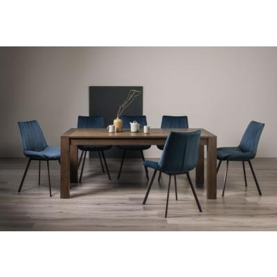 Bentley Designs Turin Dark Oak 6-10 Seater Extending Dining Table with ...