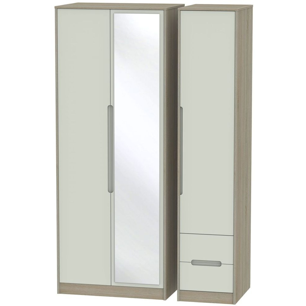 Monaco 3 Door 2 Right Drawer Tall Combi Wardrobe by Choice Furniture ...