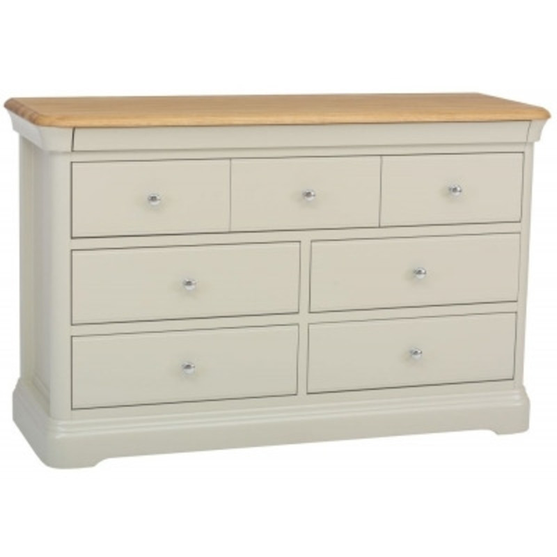 TCH Cromwell 4+3 Drawer Chest - Oak and Painted by Choice Furniture ...