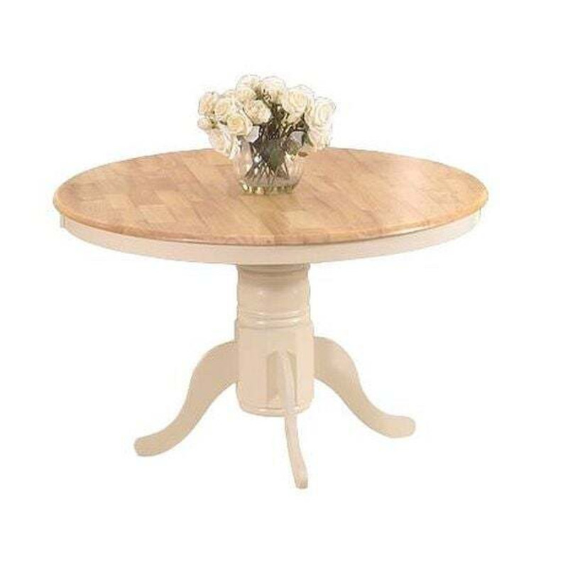 Isabella Oak and Cream Round Dining Table by Choice Furniture ...