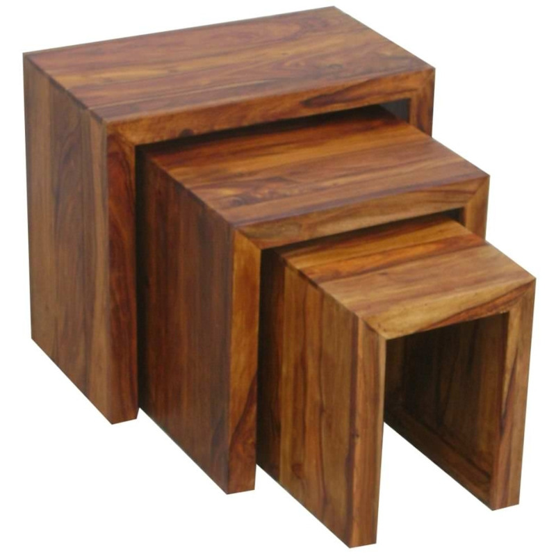 Barbil Sheesham Nest of 3 Tables by Choice Furniture Superstore ...