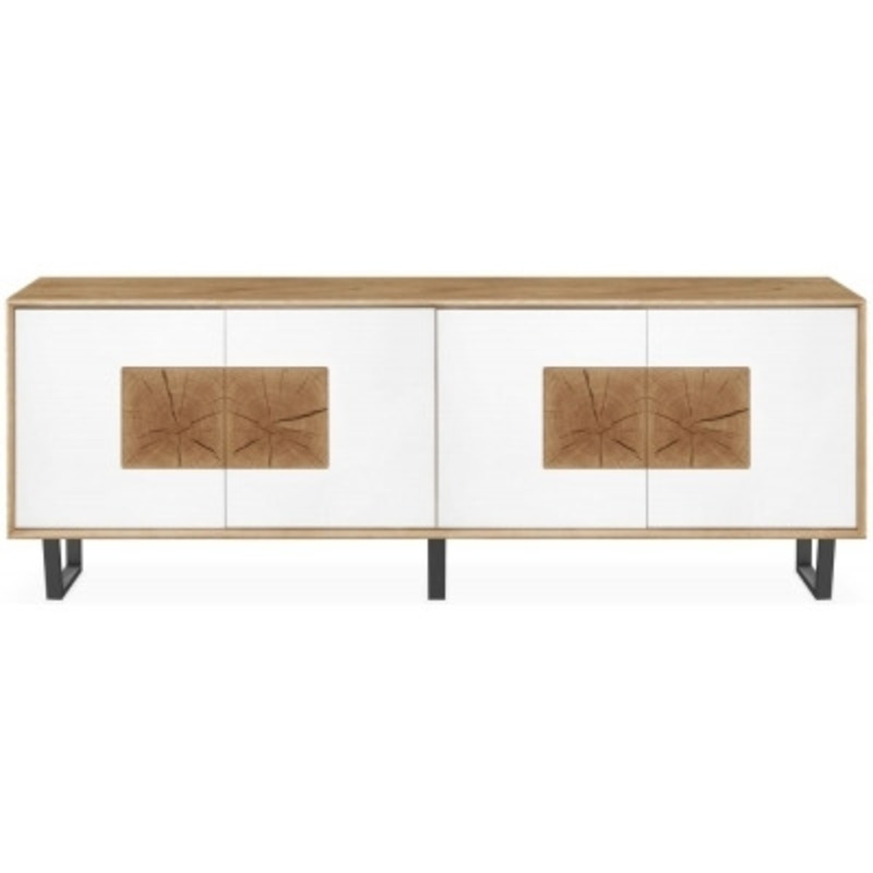 Clemence Richard Modena Oak 4 Door Wide Sideboard by Choice Furniture ...