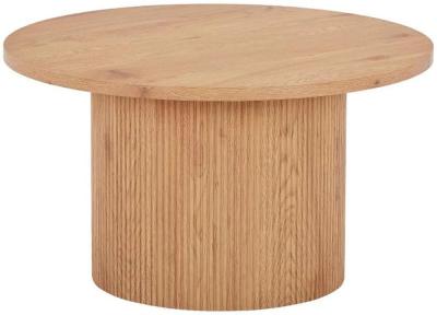 Clearance - Boavista Natural Brown Fluted Round Coffee Table - FSS15778 ...