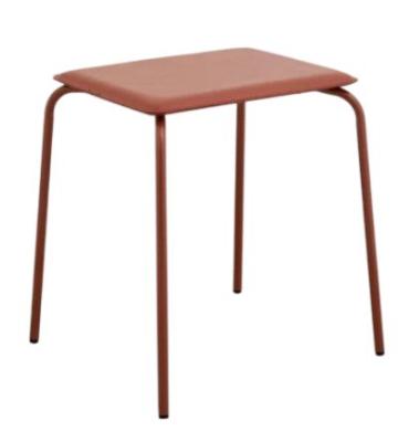 NORDAL Esa Rust Red Metal Stool by Choice Furniture Superstore ...