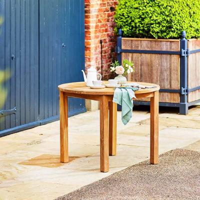 Churn Outdoor Teak Round Table - 100cm by Choice Furniture Superstore ...