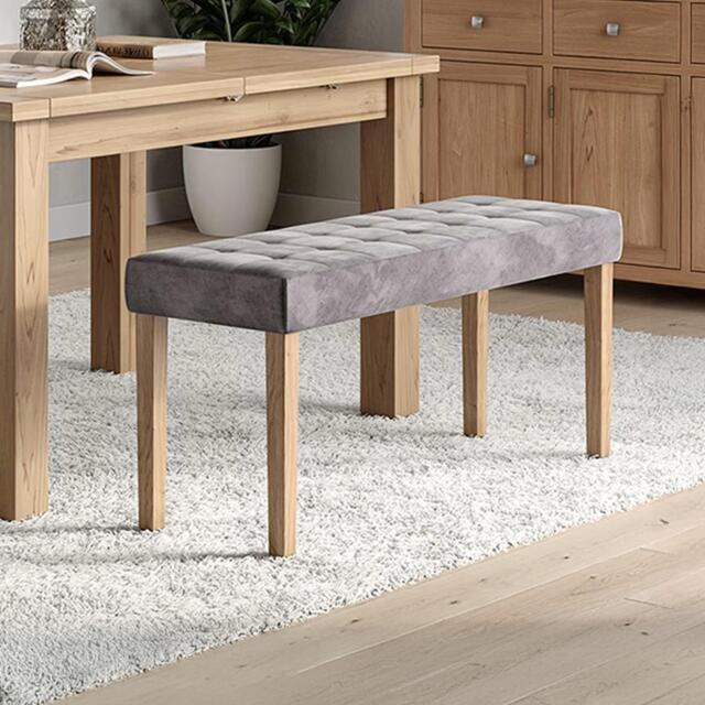 Ashbury Grey Fabric Large Dining Bench by Choice Furniture Superstore ...
