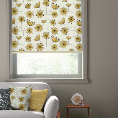 MissPrint Dandelion Mobile Sunflower Yellow Roller Blind by Choice Furniture Superstore ...