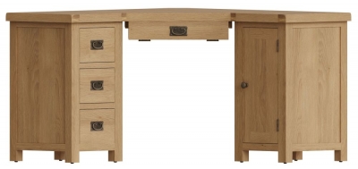 Tucson Oak 1 Door 3 Drawer Corner Computer Desk by Choice Furniture ...