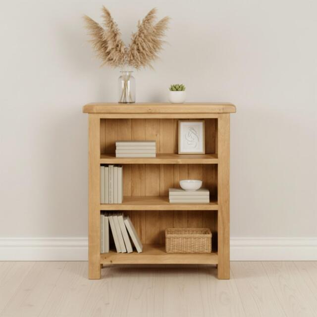 Salisbury Premium Oak Low Bookcase by Choice Furniture Superstore ...