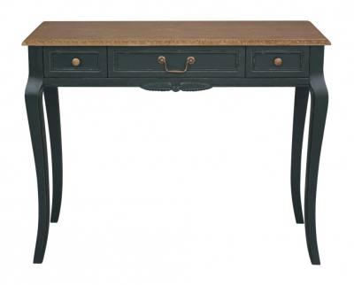 Nobleton Emerald Green 3 Drawer Writing Desk by Choice Furniture ...
