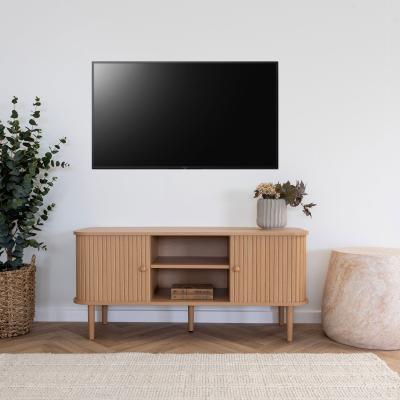 Nikko Pine Wood Fluted 2 Door Curved TV Unit by Choice Furniture ...