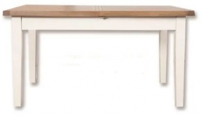 Perth White and Wood 4 Seater Dining Table by Choice Furniture ...