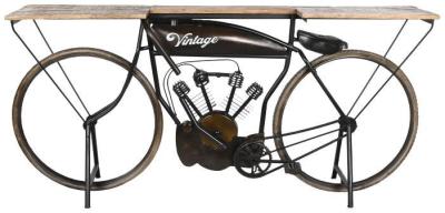 Vintage Black Metal Bicycle Console Table by Choice Furniture ...