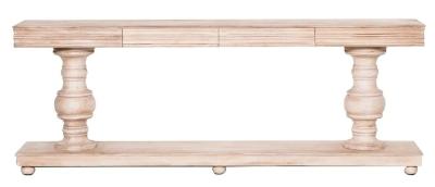 Clearance - Mango Wood 2 Drawer Large Console Table - FSS15830 by ...