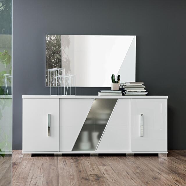 Lisa Extra Large Buffet Sideboard - 4 Door - White by Choice Furniture ...