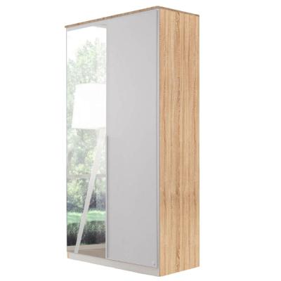 Rauch Texas 91cm 2 Door Wardrobe with Mirror - Sonoma Oak and Alpine ...