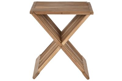 Mediterranean Natural Teak Folding Side Table by Choice Furniture ...