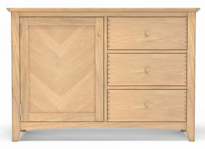 Celina Parquet Style Oak 100cm Small Sideboard by Choice Furniture ...